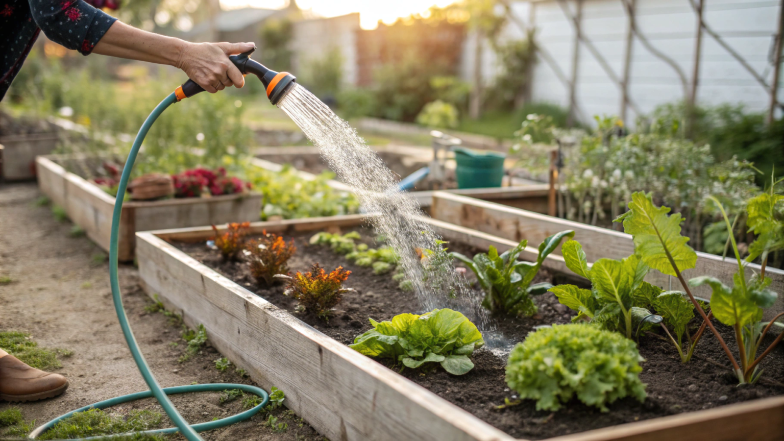 How to Water Raised Beds the Right Way